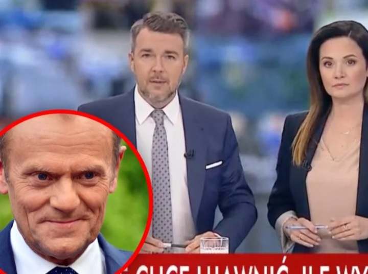 Wpadka TVP Info! Próba uderzenia w Tuska kończy się kompromitacją prowadzących program